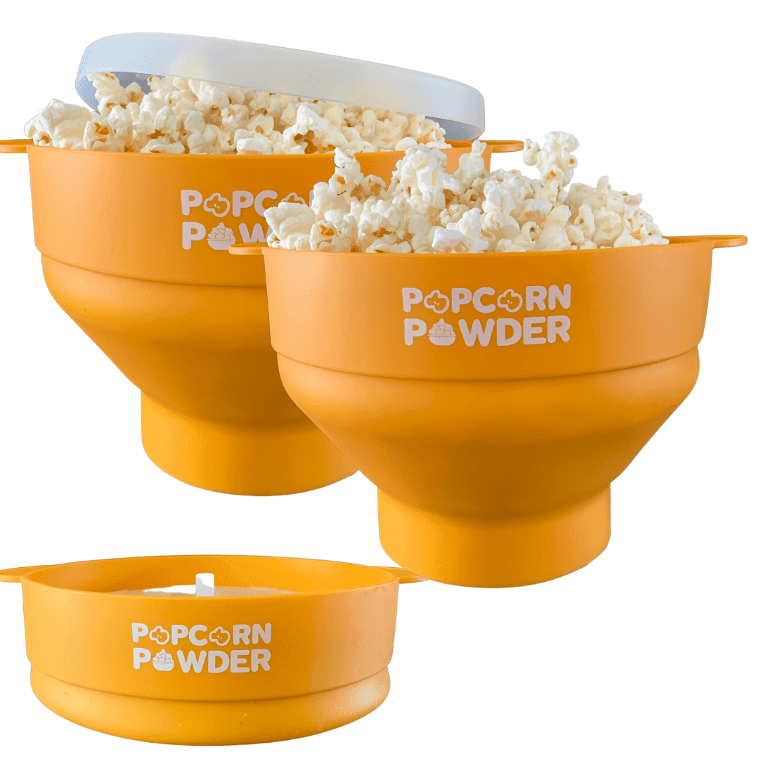 Popcorn Powder Movie Popping Maker | Collapsible, Microwavable Popcorn ...