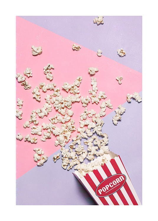 Popcorn Print Wall Art, Modern Wall Decor For Living Room Bedroom ...