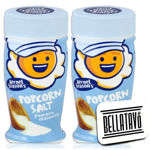 Popcorn Salt Bundle. Includes Two-3.75 Oz Bottles of Kernel Seasons ...