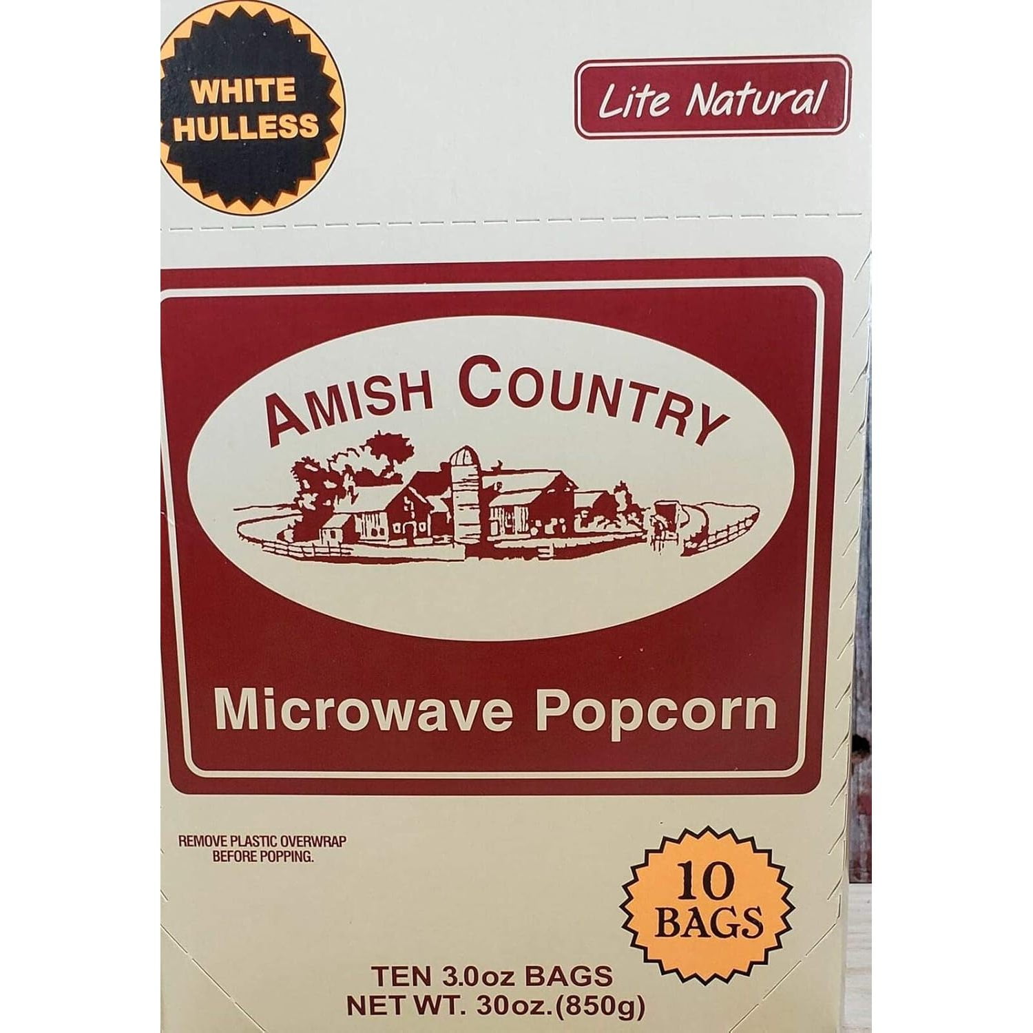 Popcorn White Hulless Lite Natural (Microwavable) - Walmart.com