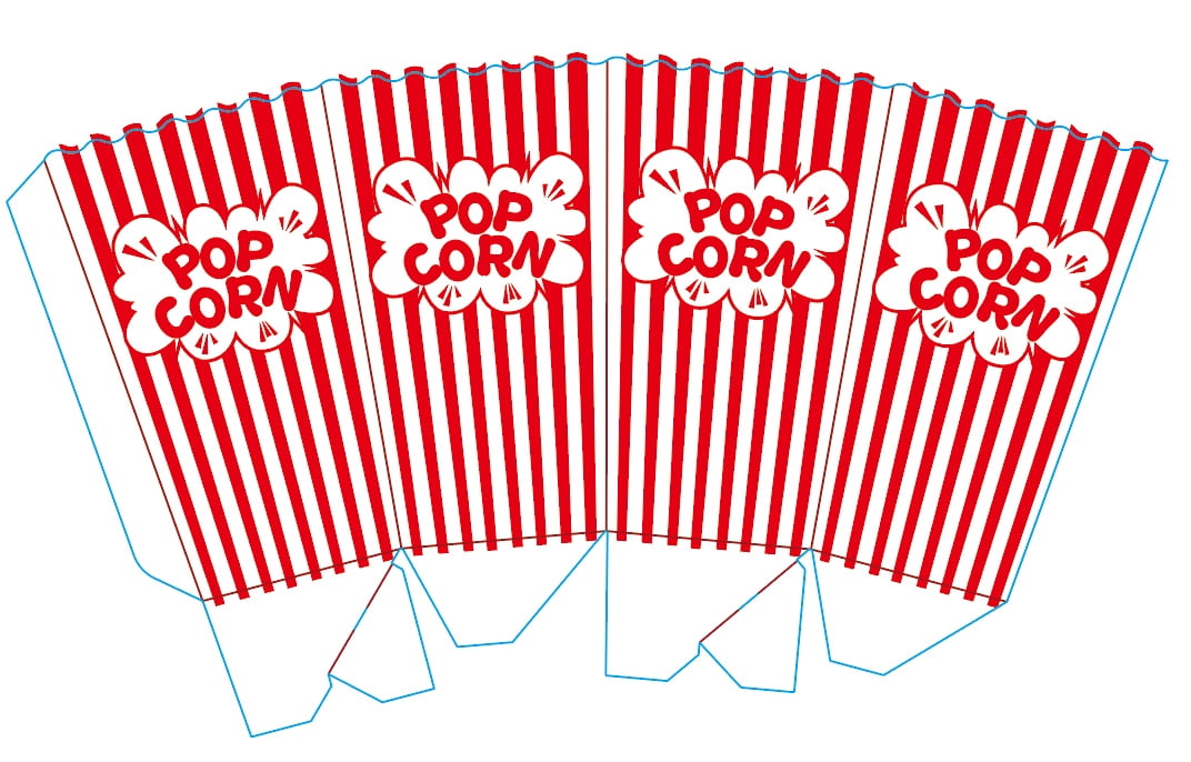 Popcorn box takeaway disposable food carton potato box square folding ...