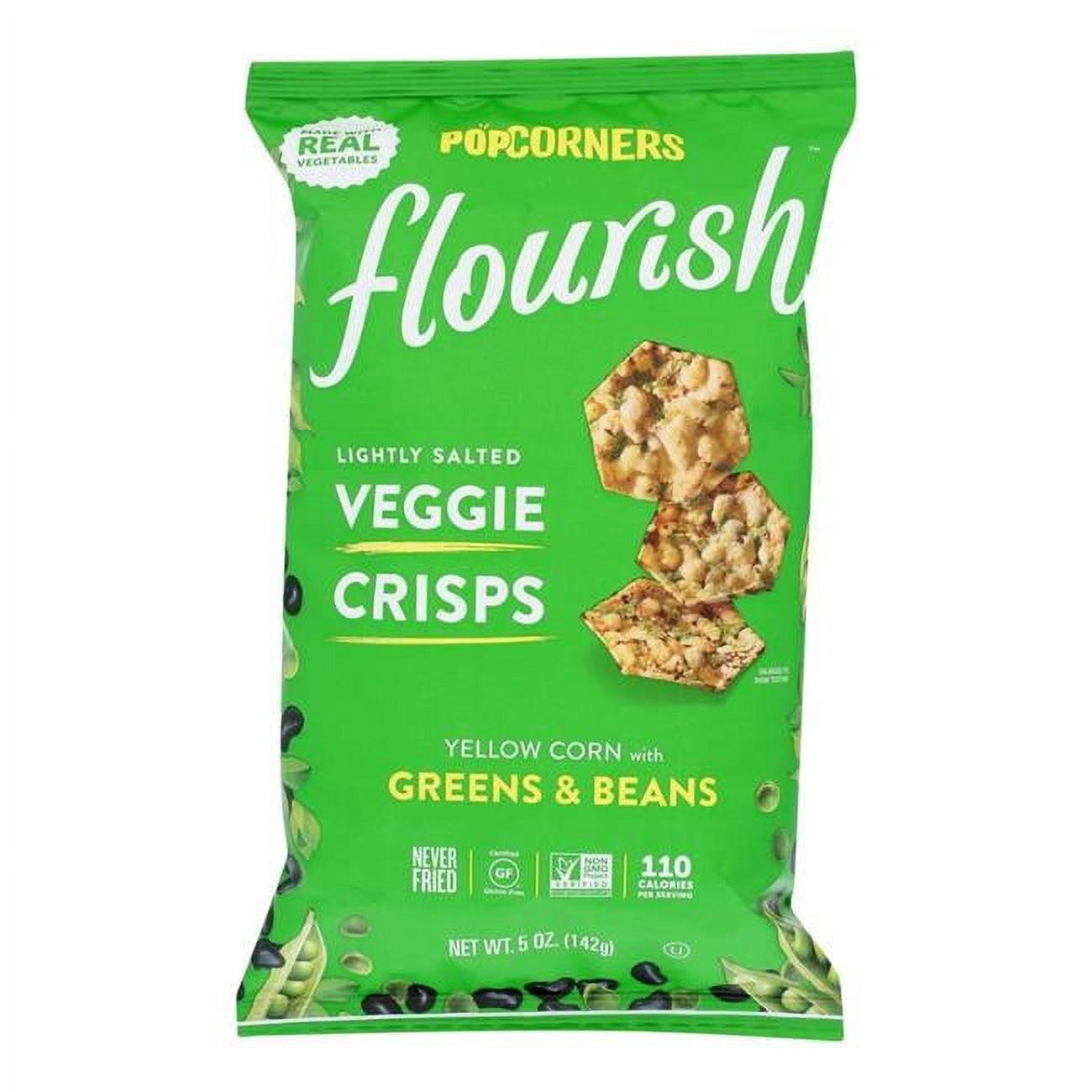 Popcorners - Flourish Lightly Salted Veggie Crisps Yellow Corn With ...
