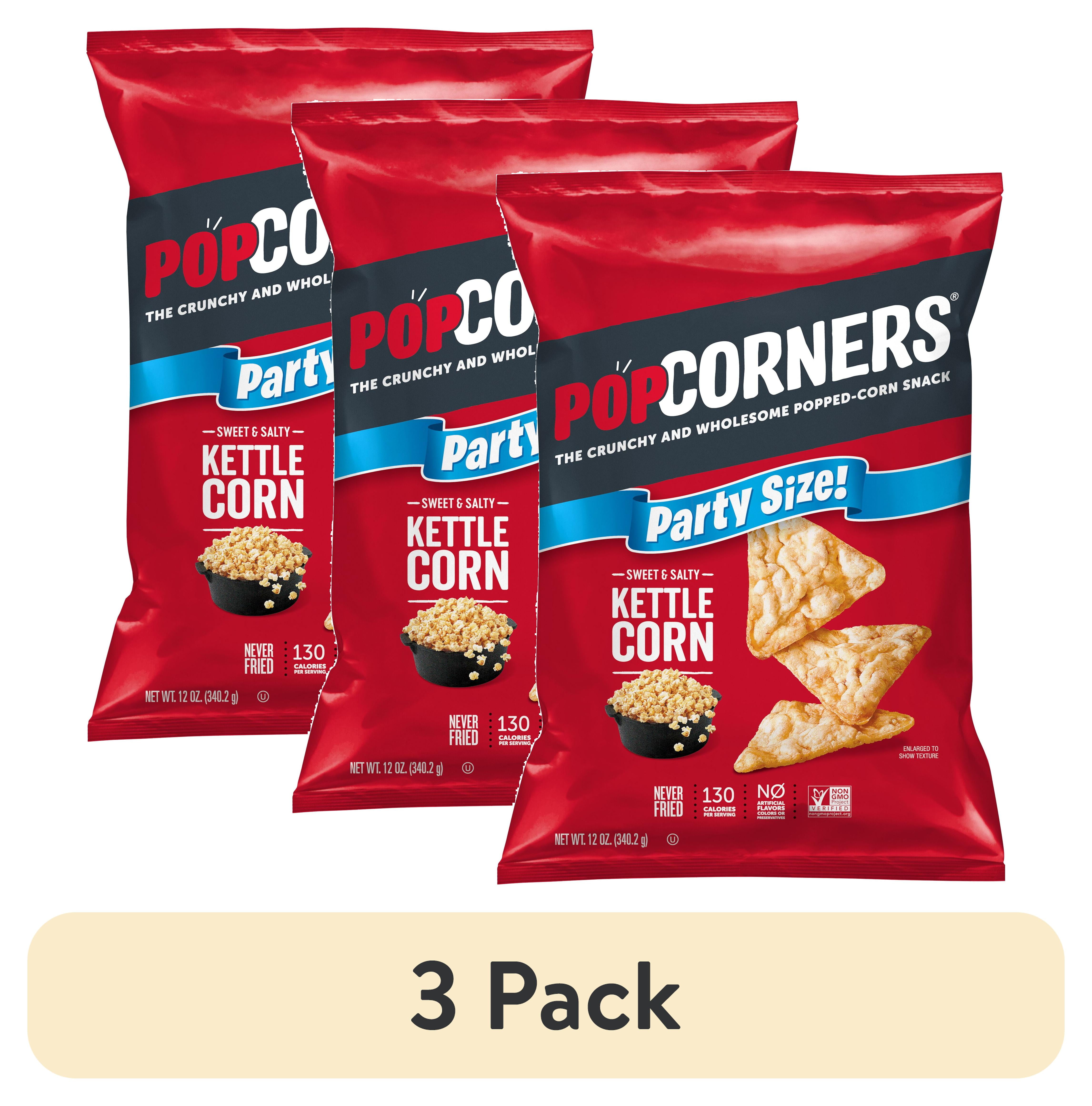 (3 pack) Popcorners Kettle Corn Popped Corn Snack, 12 oz - Walmart.com