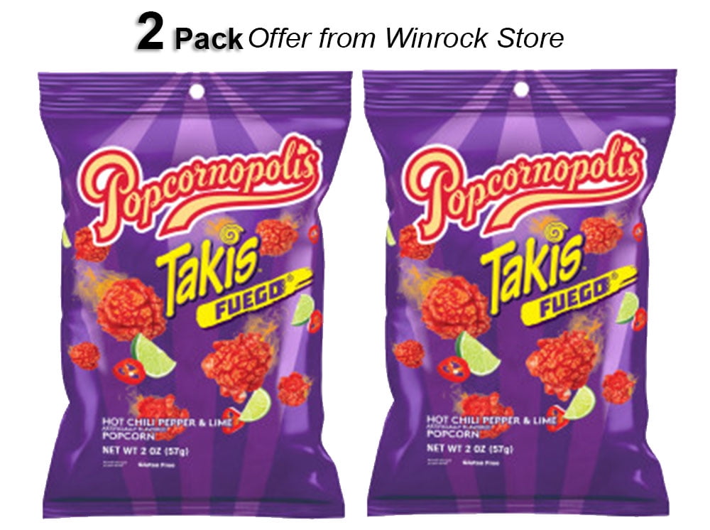 Popcornopolis Fuego Takis, air-popped popcorn, uego: Zesty and ...
