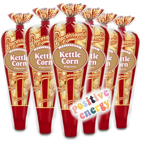 Popcornopolis Gourmet Popcorn – Premium Pack of 6 Kettle Corn Mini ...