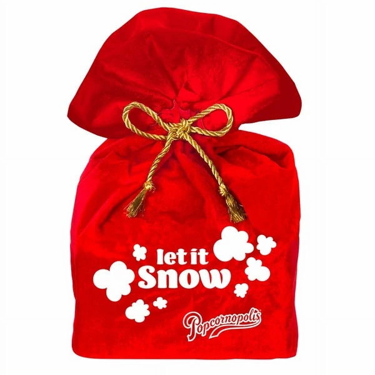 Popcornopolis Let it Snow Popcorn Gift Bag, Variety (57.6 Ounce ...