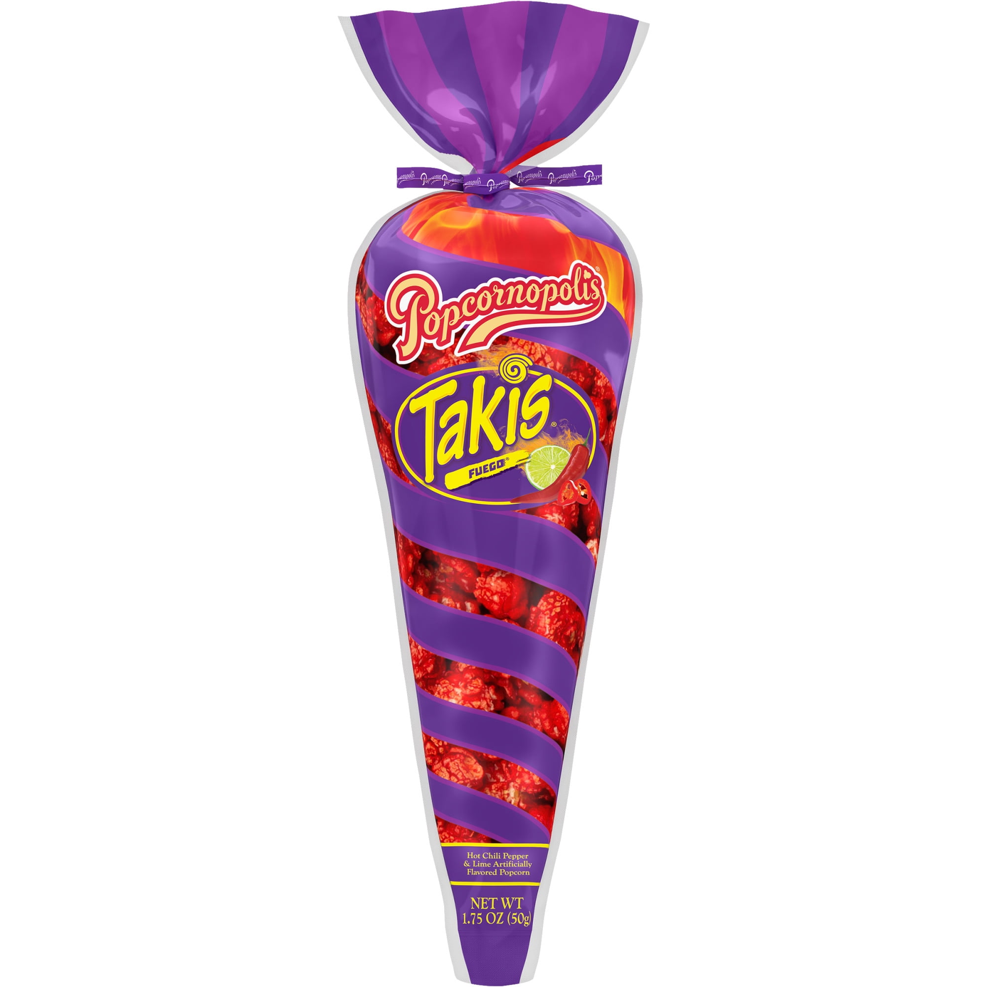 Popcornopolis Takis Fuego Popcorn Cone, Hot Chili Pepper & Lime ...