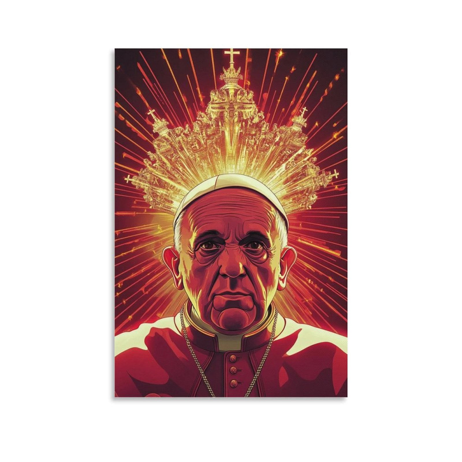 Pope Francis Canvas Painting, Wall Hanging Art, HD Print Wall Artwork ...