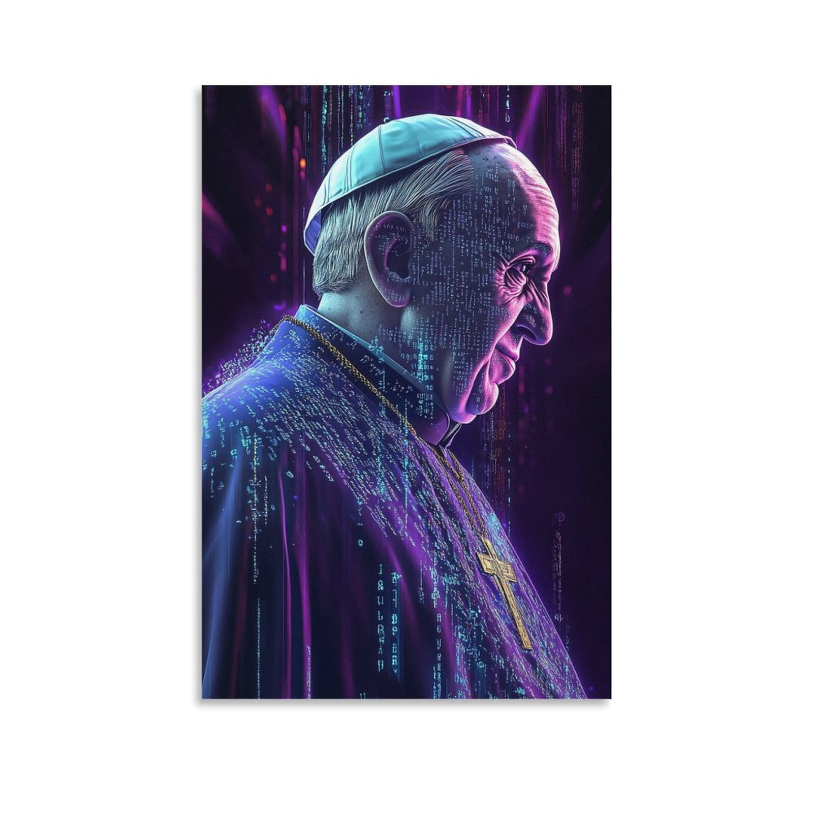 Pope Francis Canvas Painting, Wall Hanging Art, HD Print Wall Artwork ...
