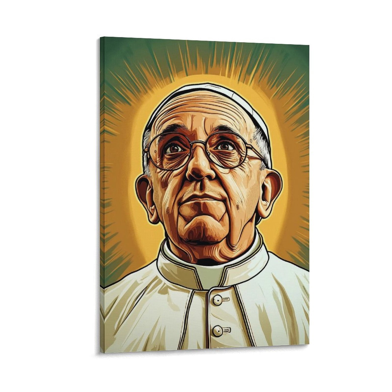 Pope Francis Canvas Painting, Wall Hanging Art, HD Print Wall Artwork ...