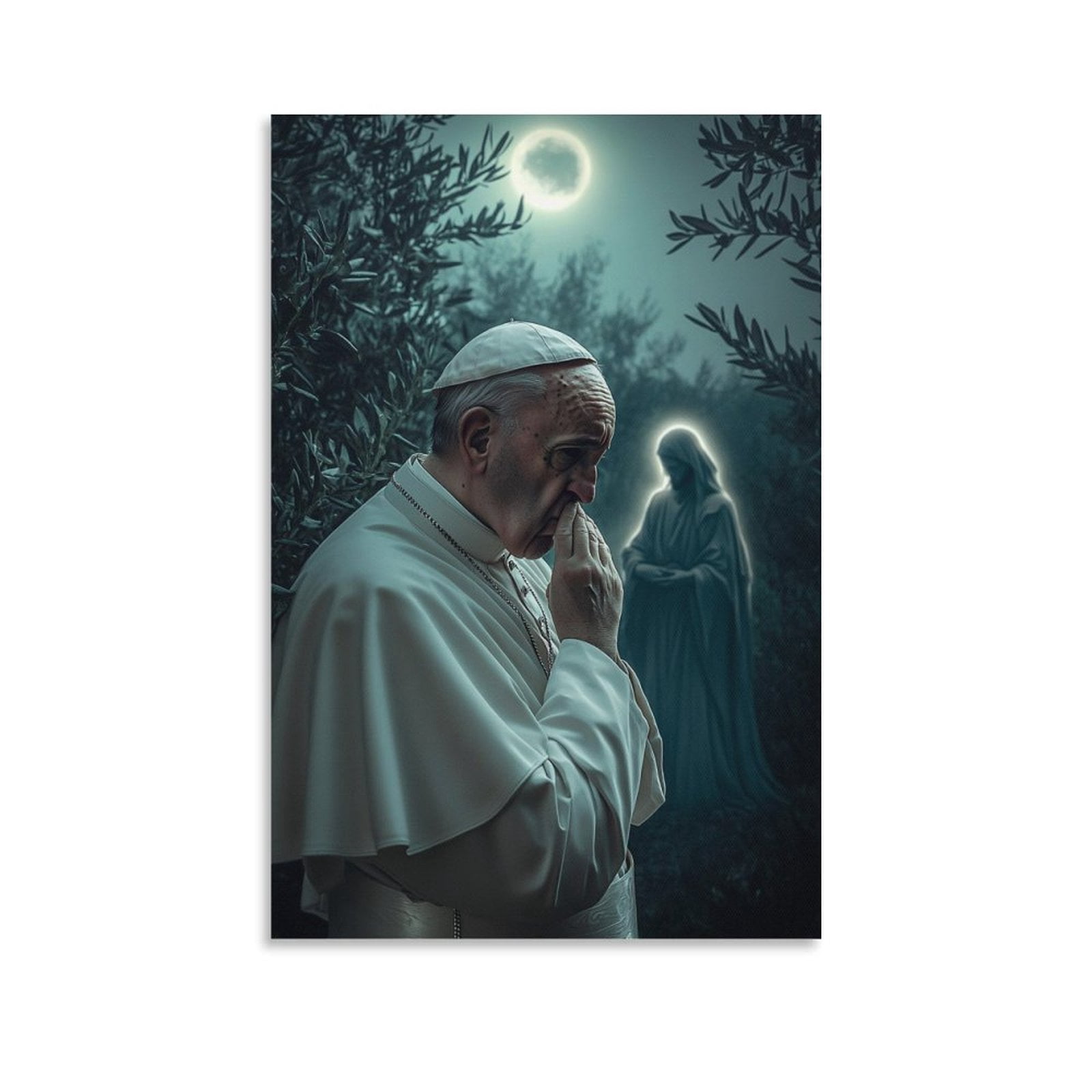 Pope Francis Canvas Painting, Wall Hanging Art, HD Print Wall Artwork ...