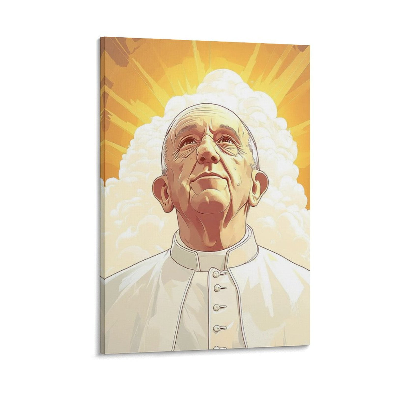 Pope Francis Canvas Painting, Wall Hanging Art, HD Print Wall Artwork ...