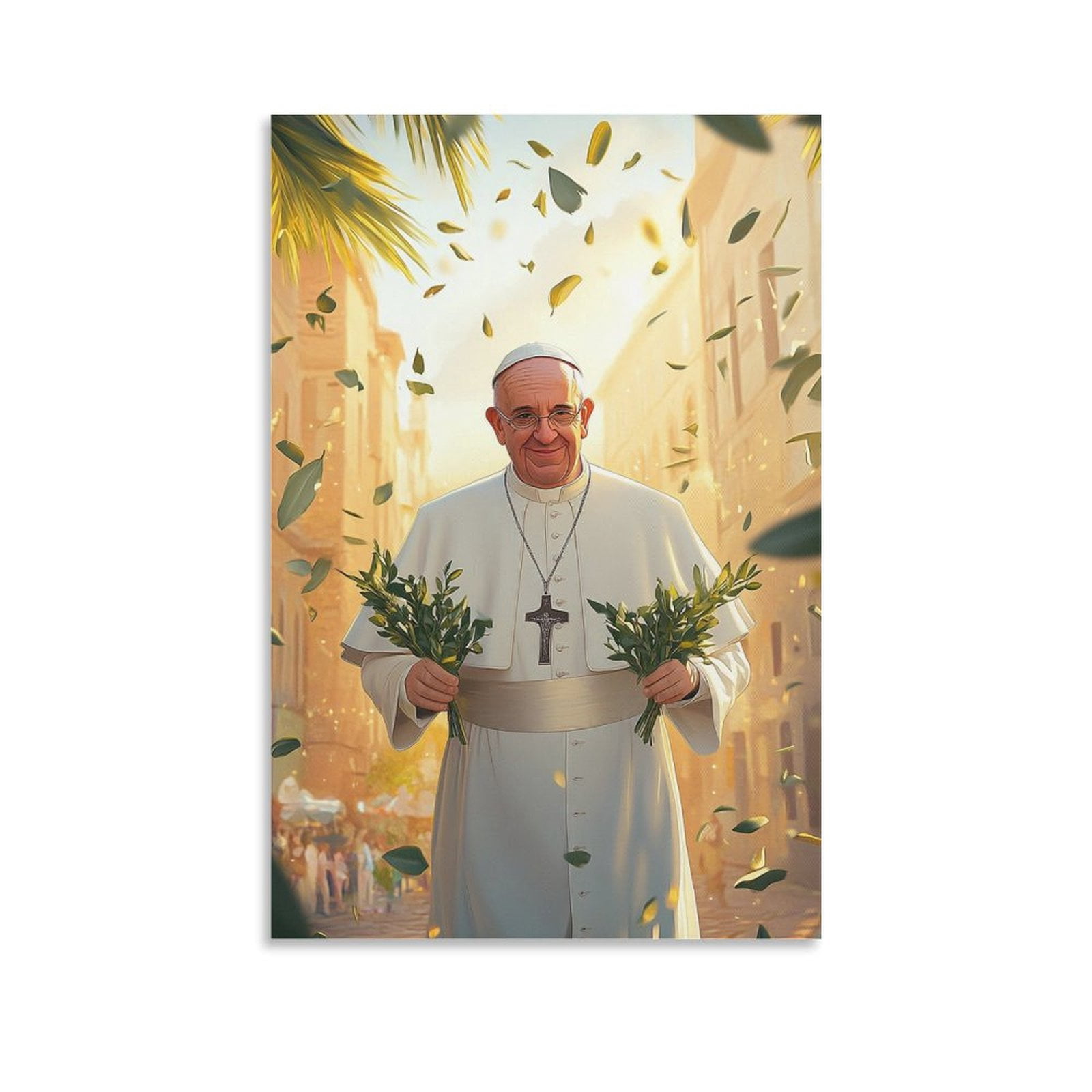 Pope Francis Canvas Painting, Wall Hanging Art, HD Print Wall Artwork ...