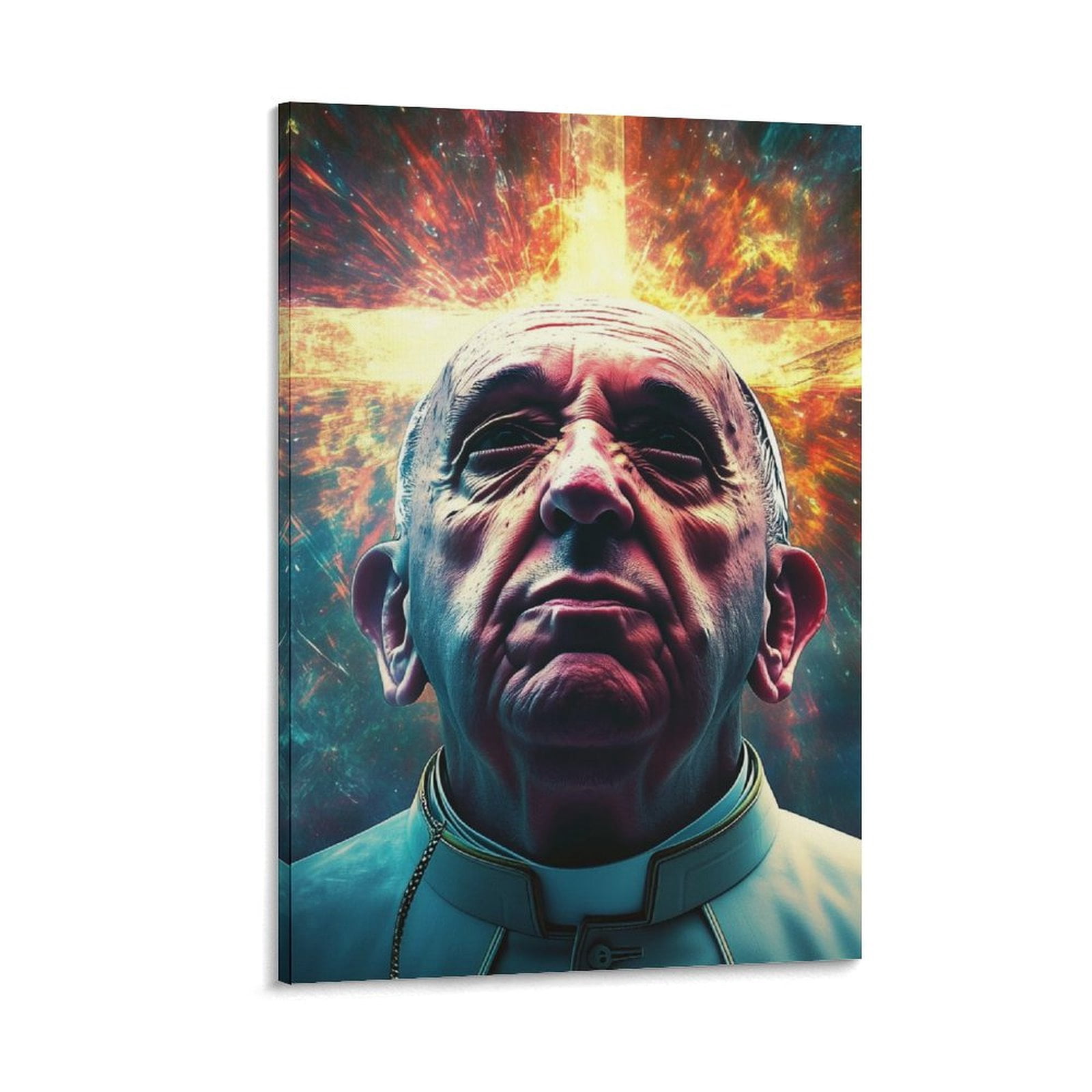 Pope Francis Canvas Painting, Wall Hanging Art, HD Print Wall Artwork ...