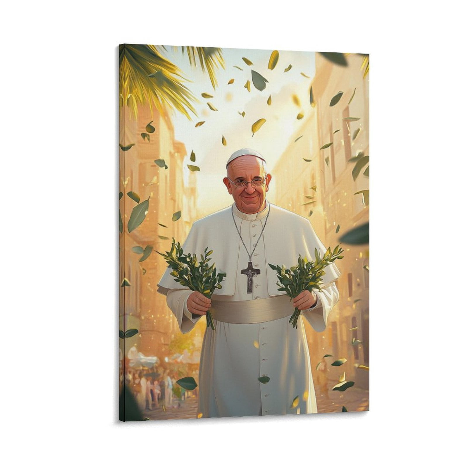 Pope Francis Canvas Painting, Wall Hanging Art, HD Print Wall Artwork ...