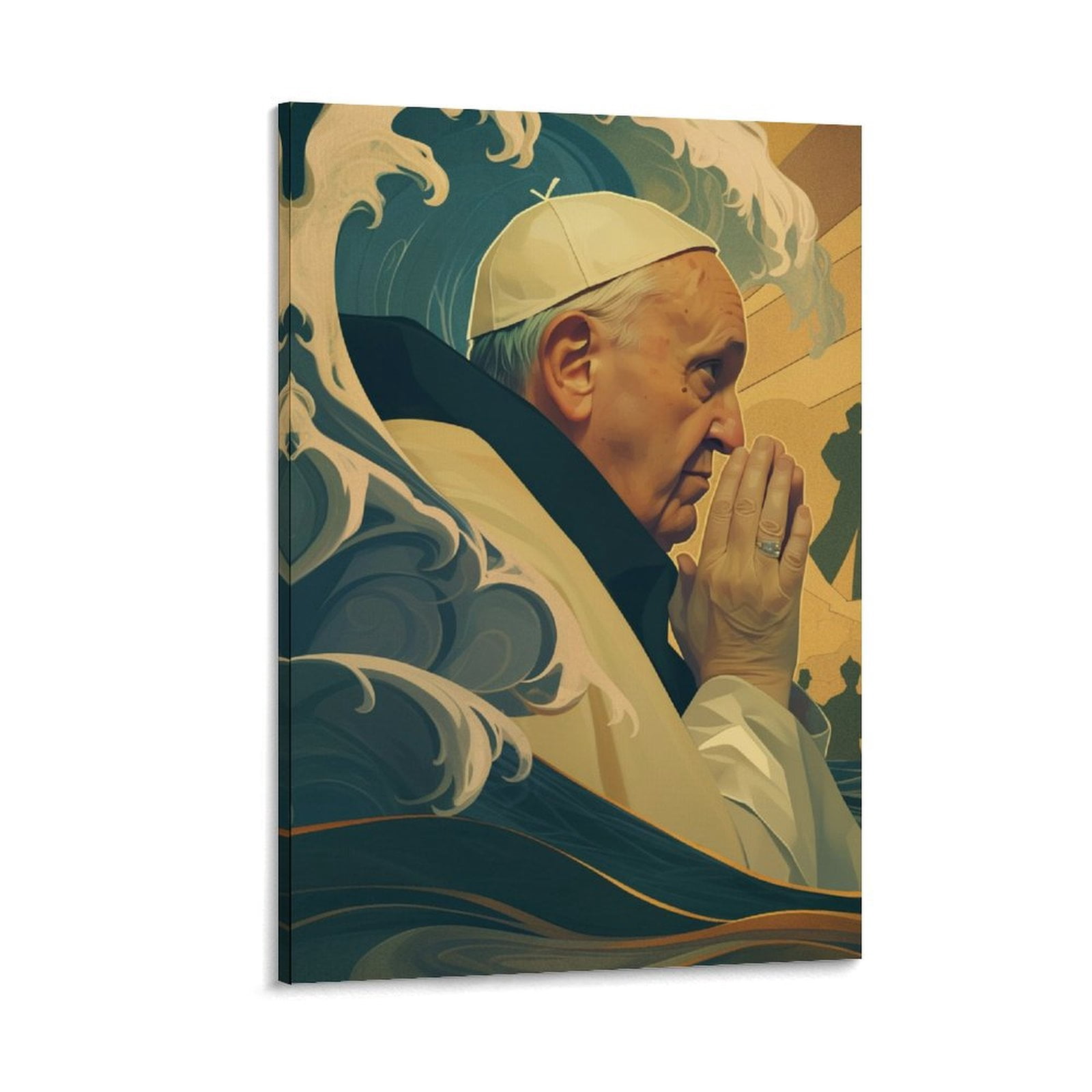 Pope Francis Canvas Painting, Wall Hanging Art, HD Print Wall Artwork ...