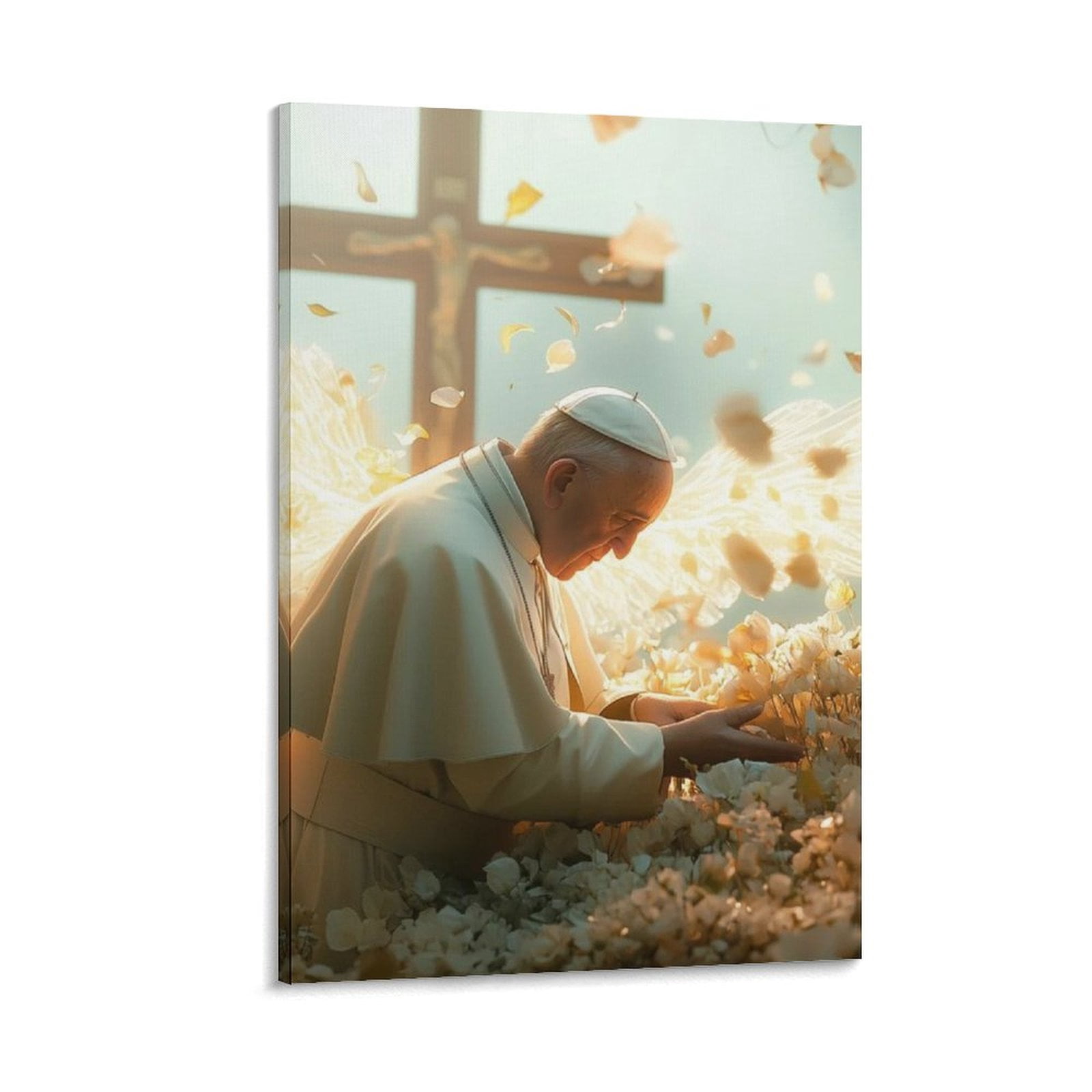 Pope Francis Canvas Painting, Wall Hanging Art, HD Print Wall Artwork ...
