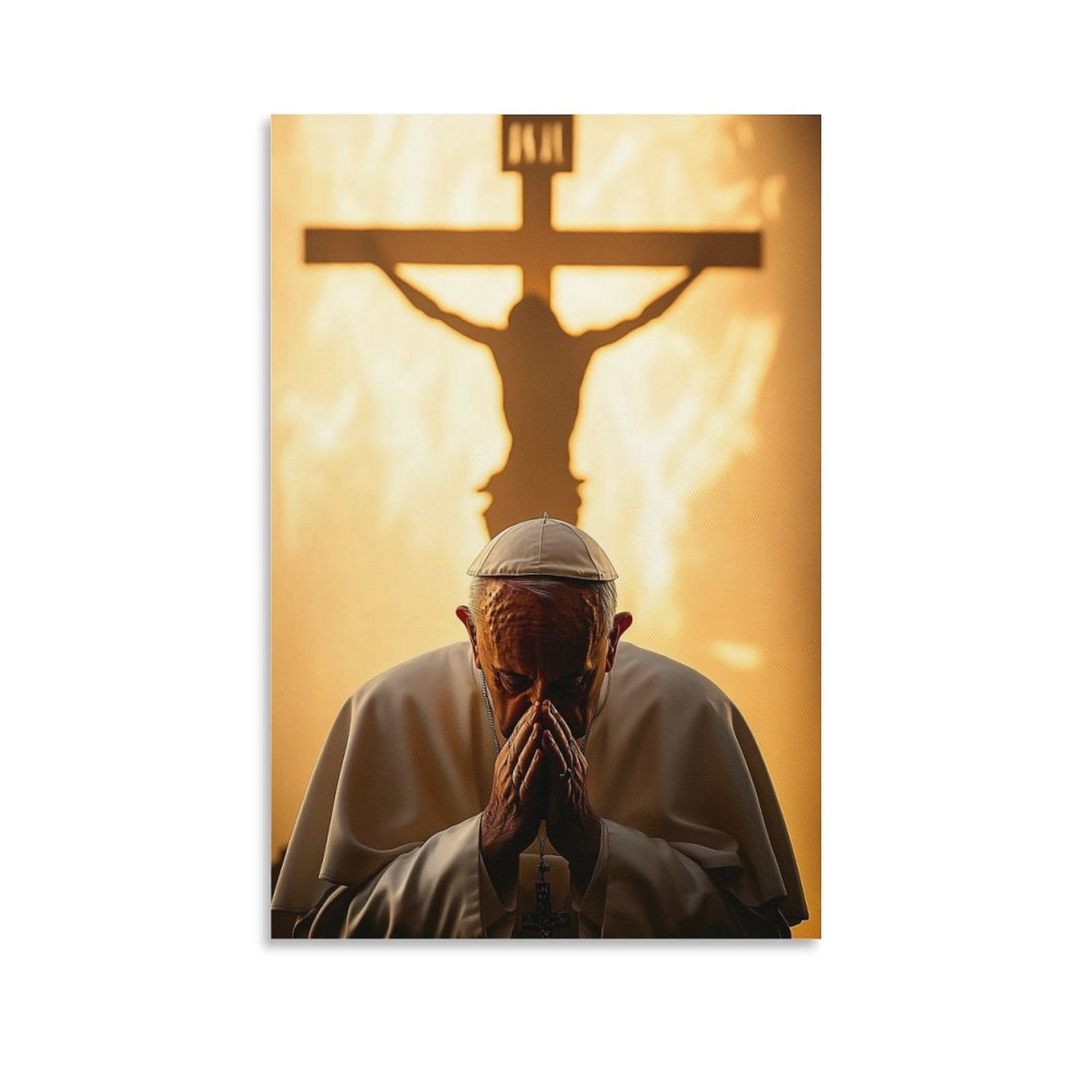 Pope Francis Canvas Painting, Wall Hanging Art, HD Print Wall Artwork ...