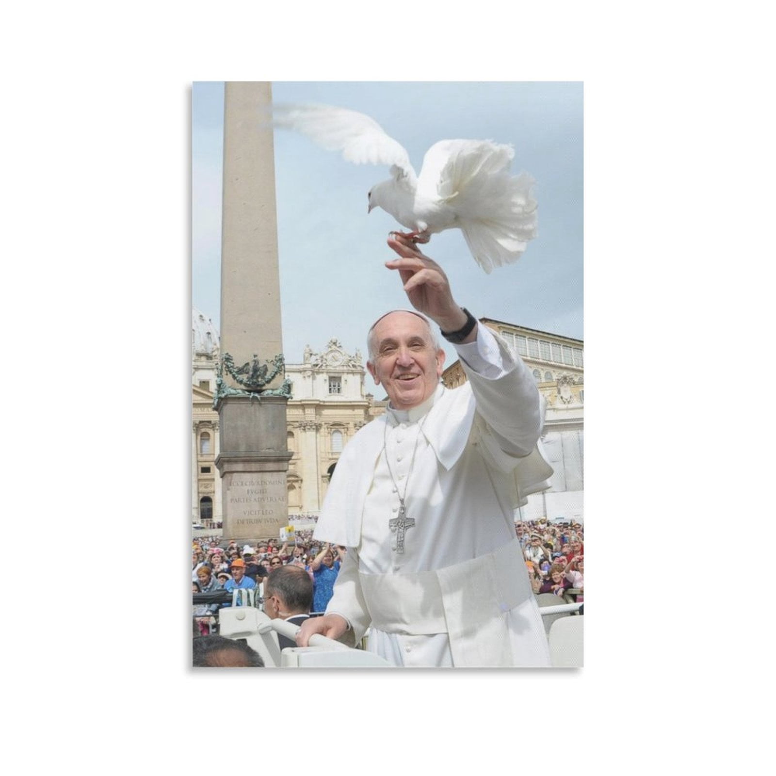 Pope Francis Canvas Painting, Wall Hanging Art, HD Print Wall Artwork ...