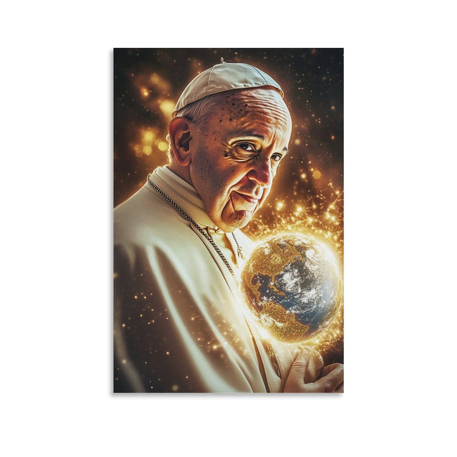 Pope Francis Canvas Painting, Wall Hanging Art, HD Print Wall Artwork ...