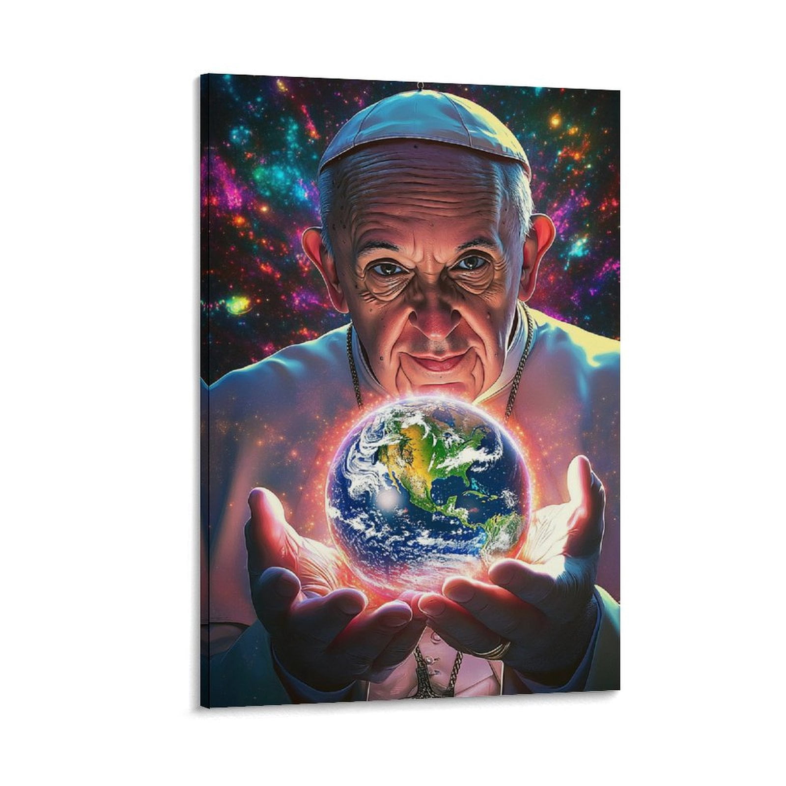 Pope Francis Canvas Painting, Wall Hanging Art, HD Print Wall Artwork ...