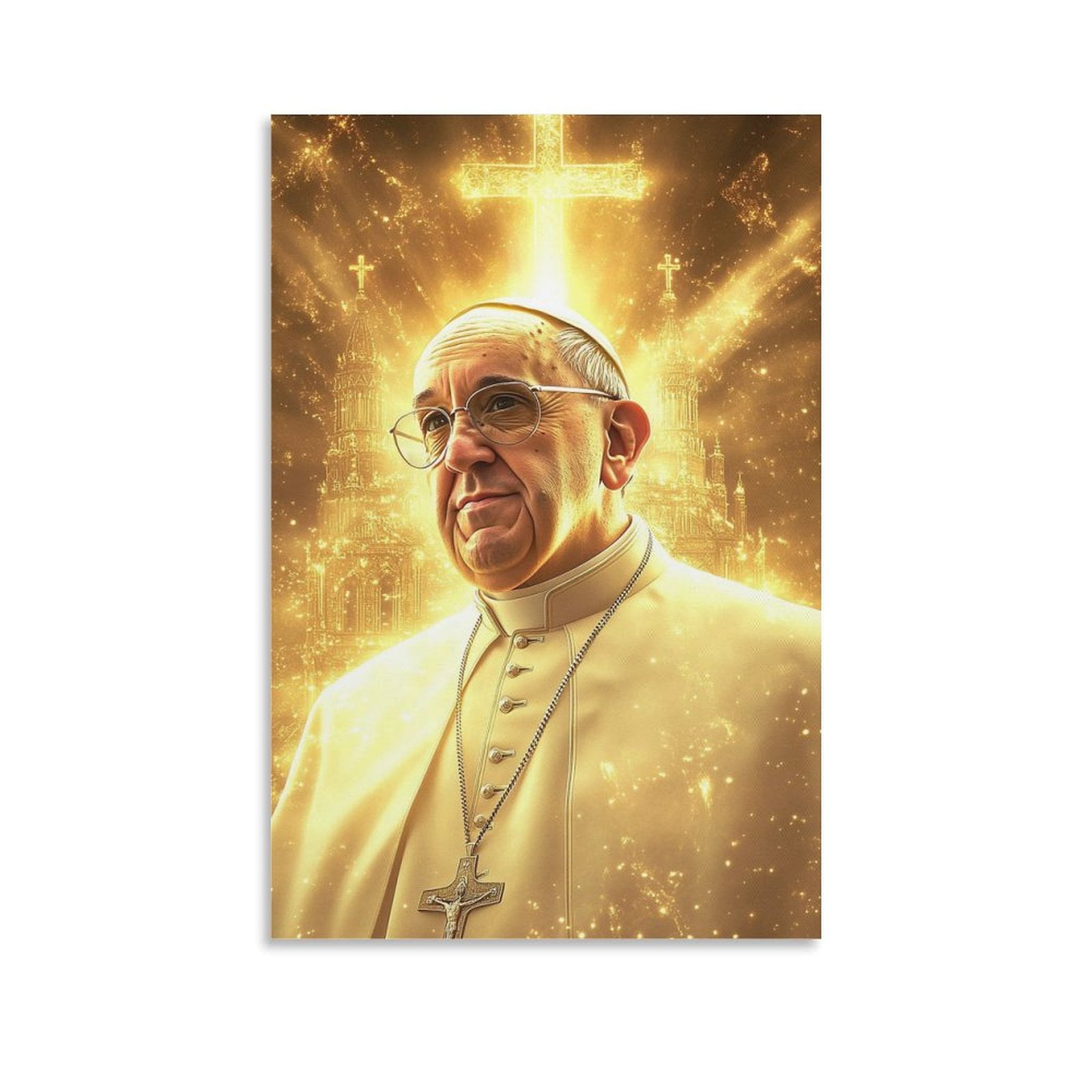 Pope Francis Canvas Painting, Wall Hanging Art, HD Print Wall Artwork ...