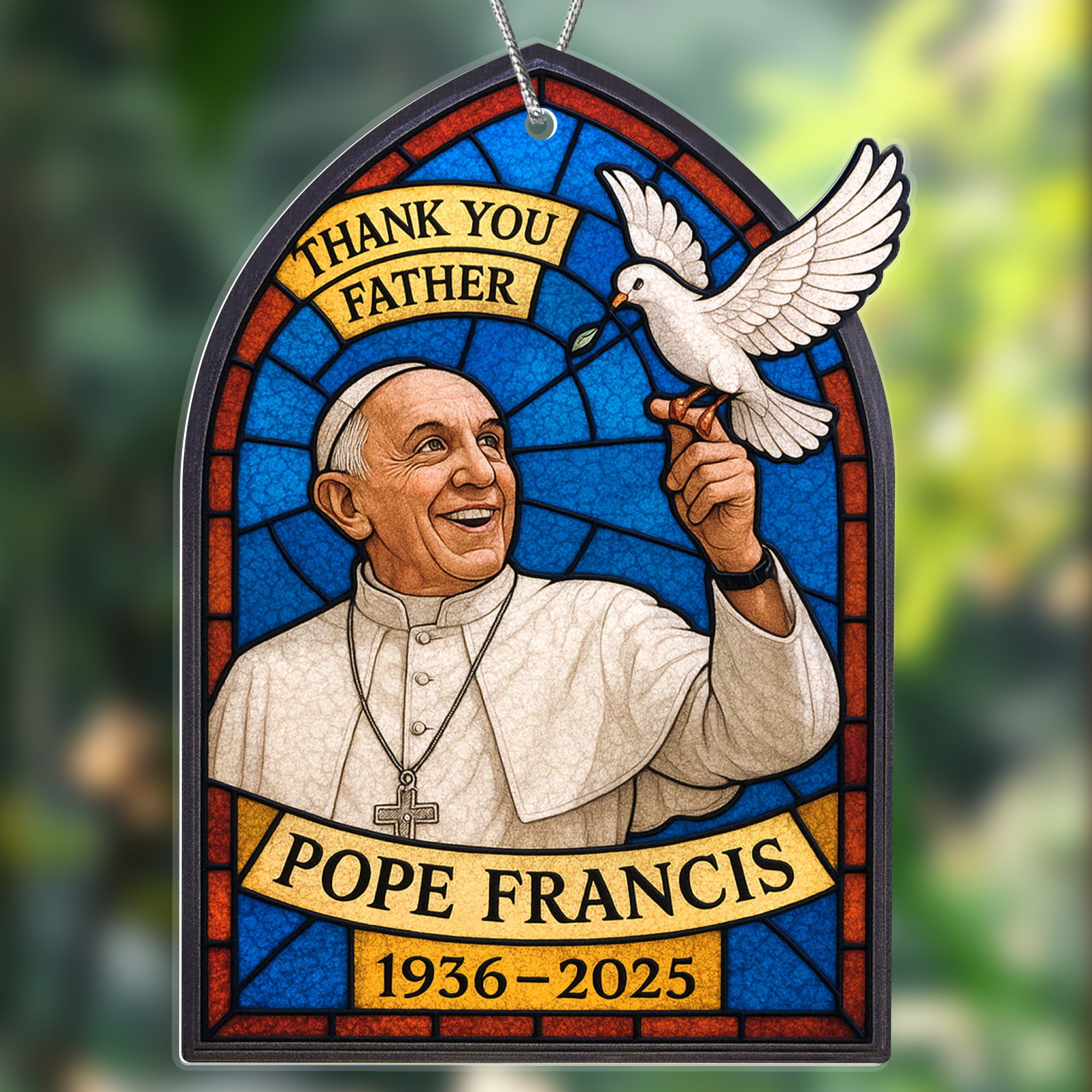 Pope Francis Memorial Ornament, Memoriam Catholic Gifts, Keepsake Commemorative 1936-2025 ...