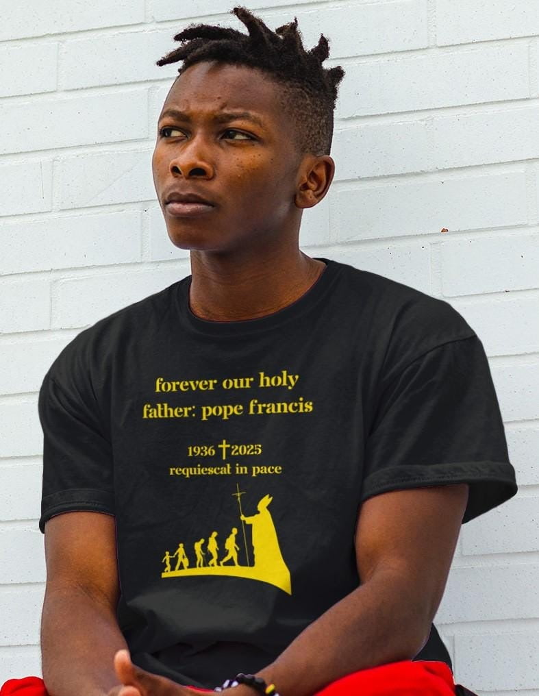 Pope Francis Memorial T-Shirt, Catholic Commemorative Top, Rest In ...