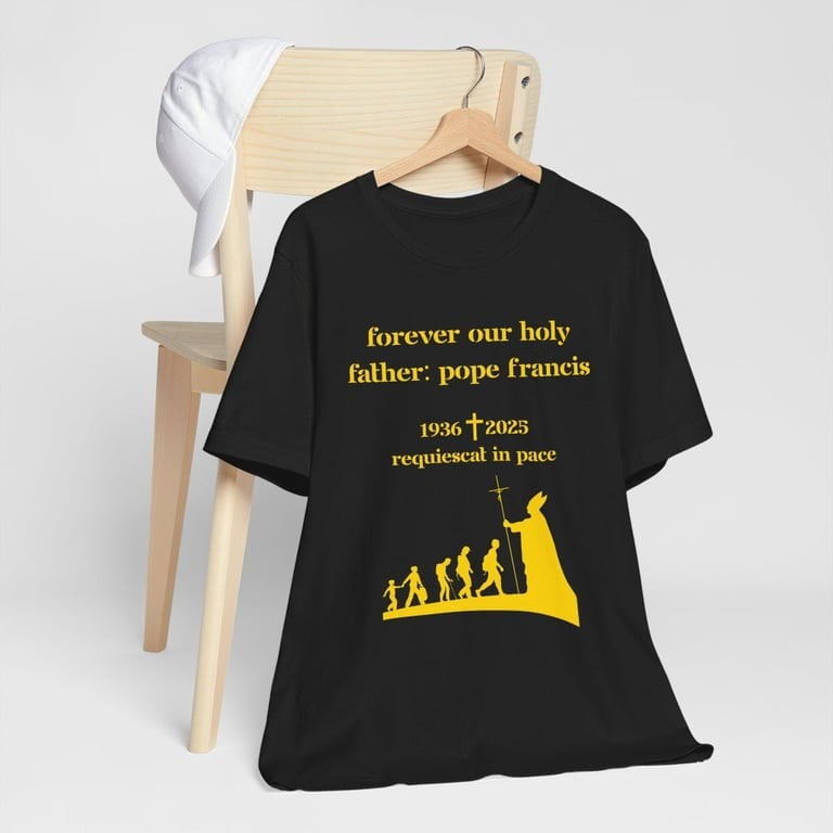 Pope Francis Memorial T-Shirt, In Loving Memory Tee, RIP Pope Shirt ...