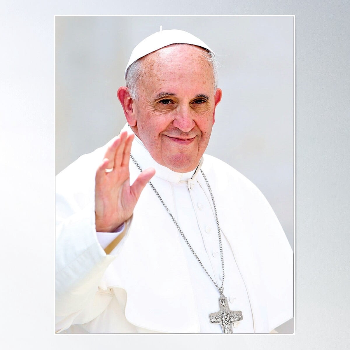 Pope Francis Poster Wall Art, Modern Wall Decor For Living Room Bedroom ...