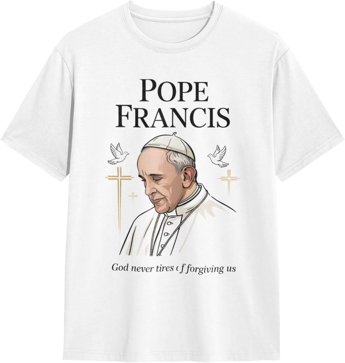 Pope Francis Shirt, Pope Francis Memorial T-Shirt, in Loving Memory Tee ...