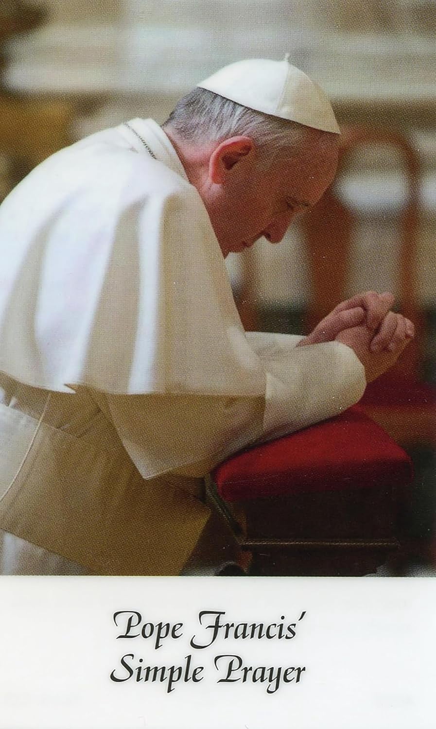 Pope Francis' Simple Prayer - Laminated holy card - Pack of 25 ...