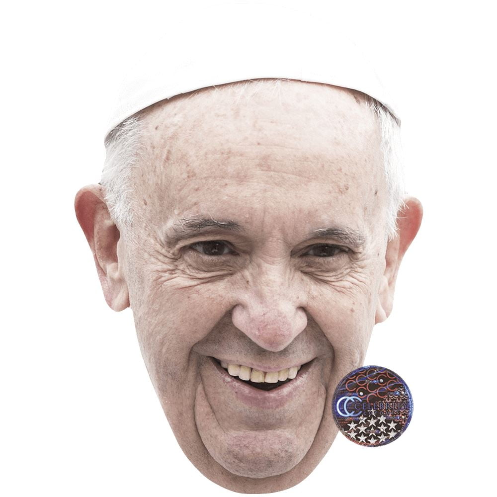 Pope Francis (Smile) Flat Cardboard Face - Walmart.com