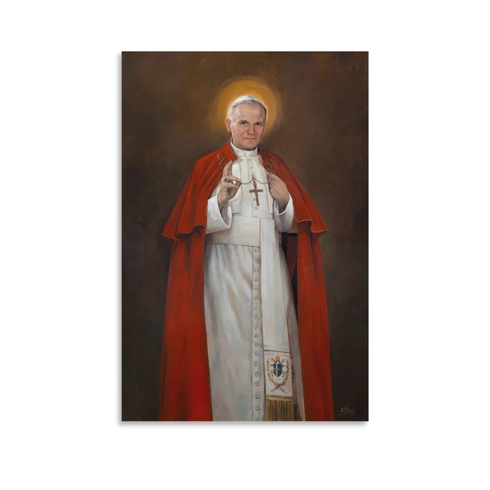Pope John Paul II Portray Poster Room Aesthetic Poster Print Art Wall ...