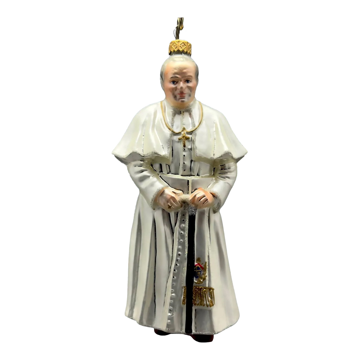 Pope John Paul II with Walking Stick Ornament by Kaminski Sacred Art ...