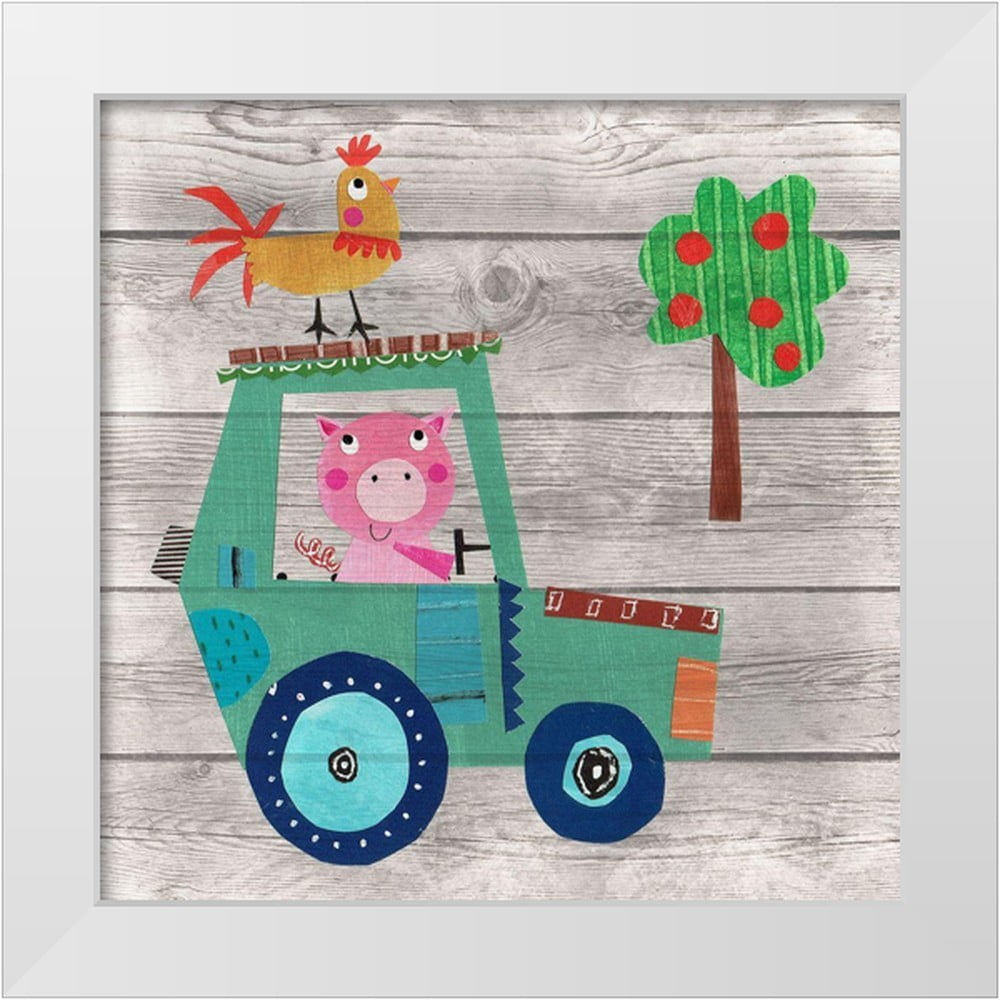 Pope, Kate and Elizabeth 12x12 White Modern Wood Framed Museum Art ...