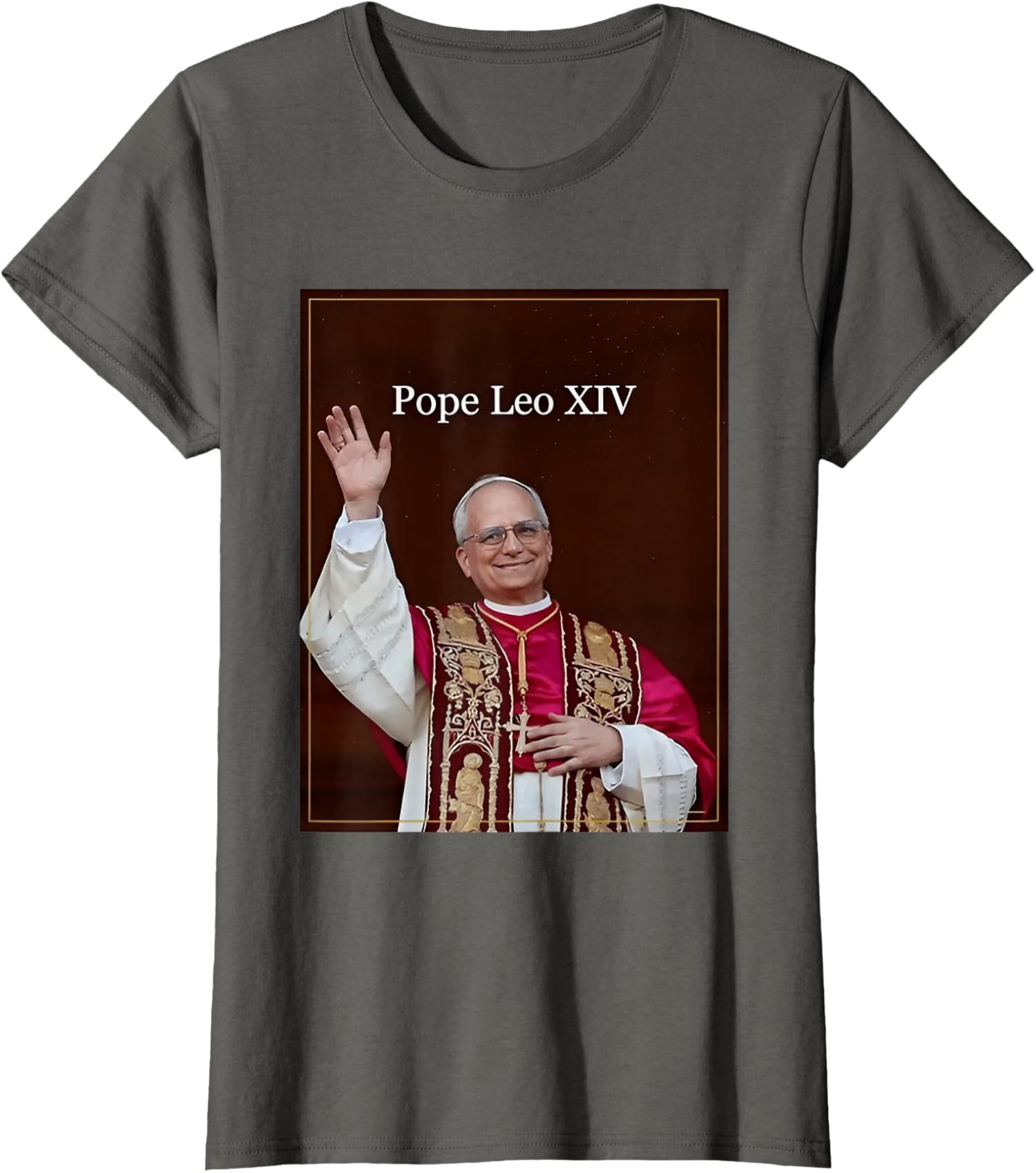 Pope Leo XIV American Pope 2025 – Patriotic Church Design Featuring New Pontiff Ladies' Crewneck ...