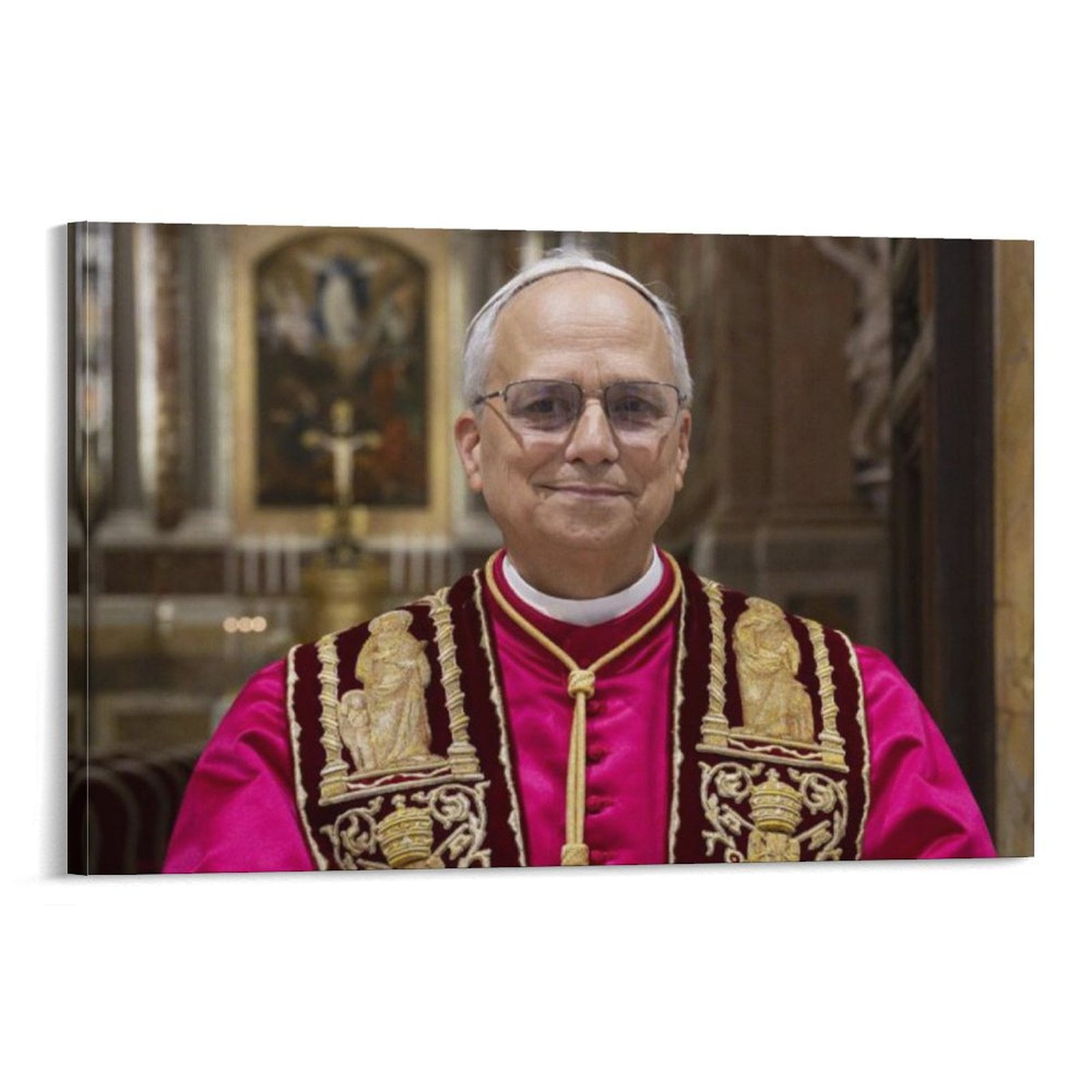 Pope Leo XIV Canvas Painting, Wall Hanging Art, HD Print Wall Artwork ...