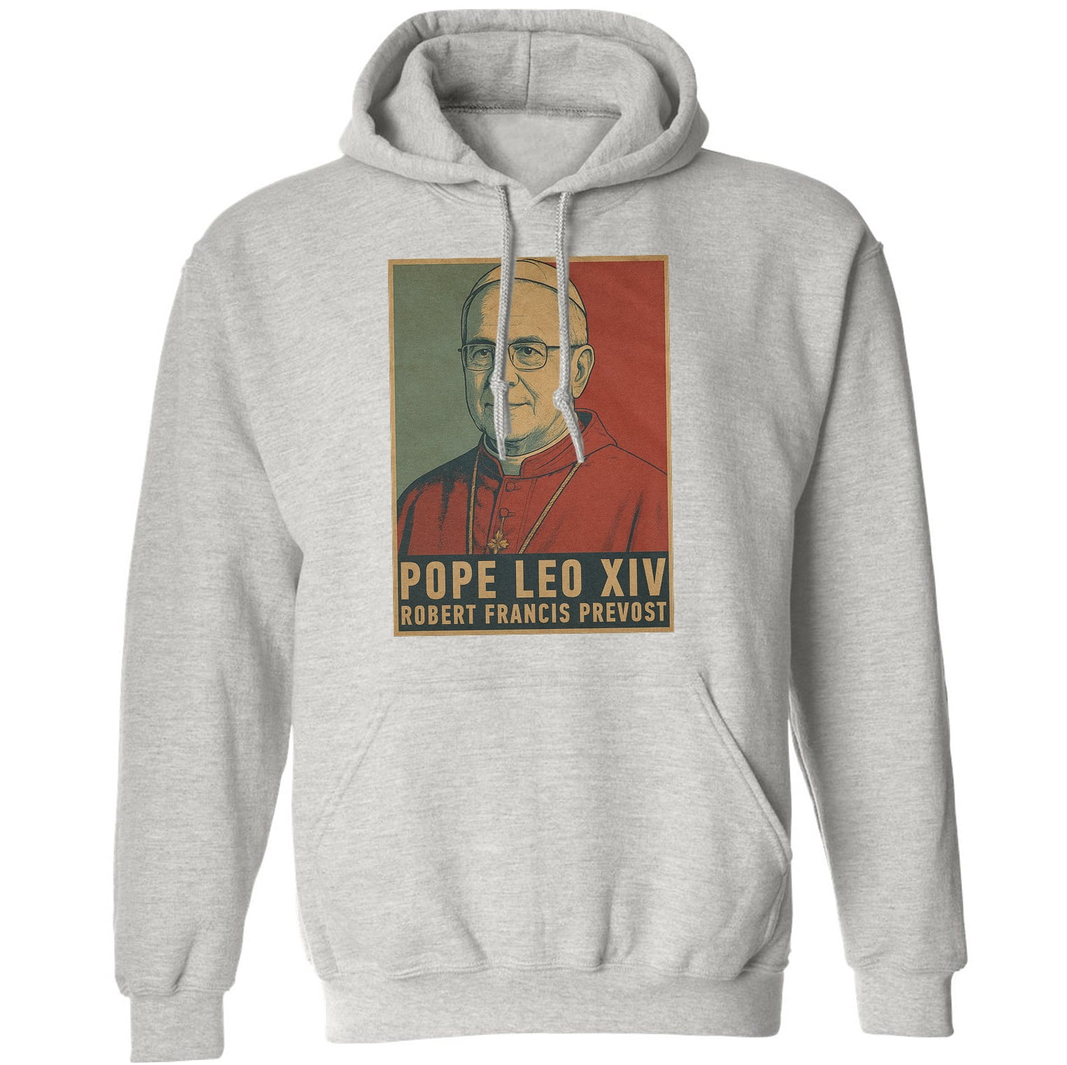 Pope Leo XIV Cardinal Robert Prevost New Pope Unisex Hooded Sweatshirt ...