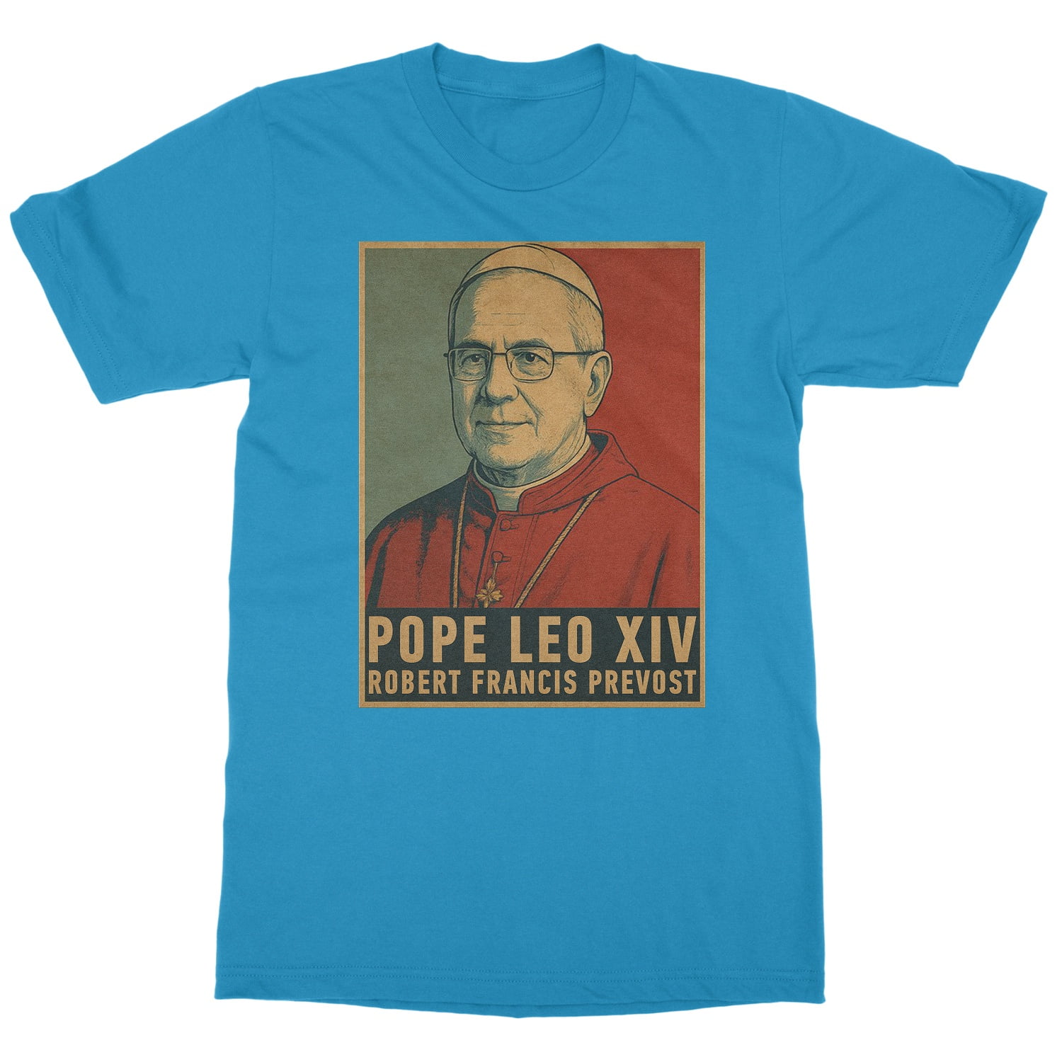 Pope Leo XIV Cardinal Robert Prevost New Pope Unisex T-Shirt (Sapphire, XX-Large) - Walmart.com