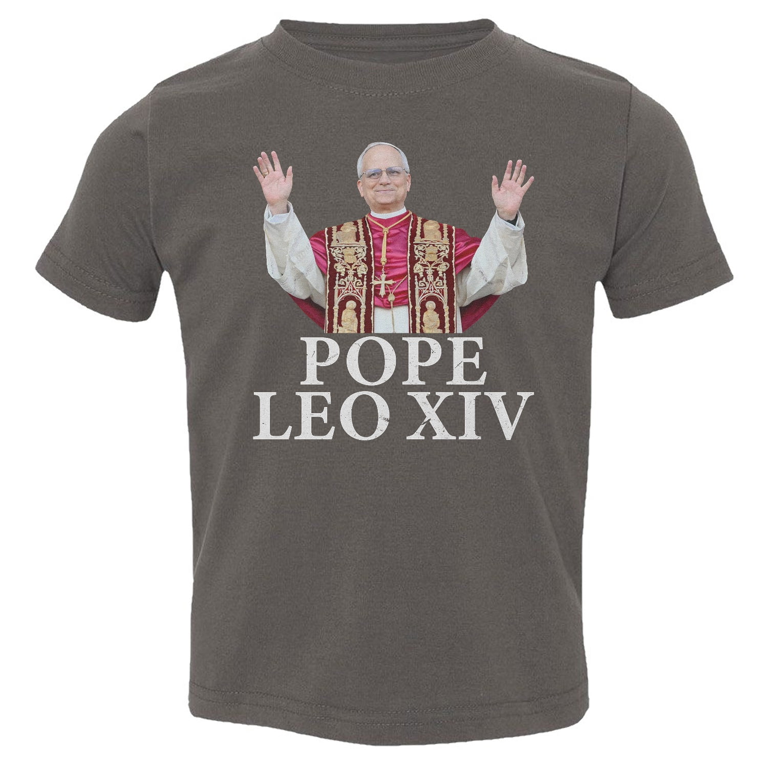 Pope Leo XIV Catholic New Pope American Cardinal Toddler T-Shirt (Gray, 2T) - Walmart.com