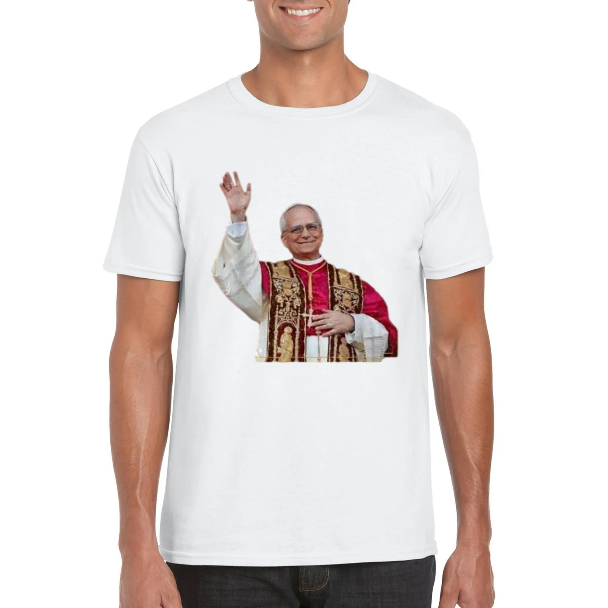Pope Leo XIV GOD Bold Christian Religious Statement Graphic Faith Tee ...