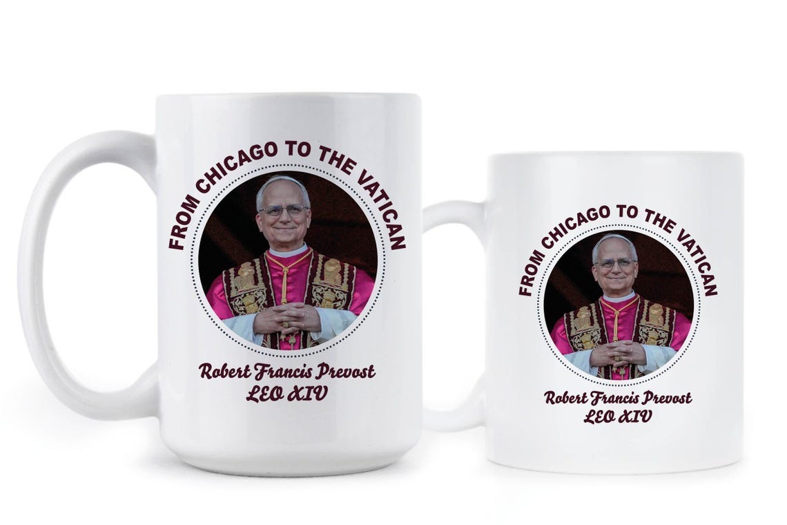 Pope Leo XIV Mug Robert Francis Prevost, Christianity Papal, Christian ...