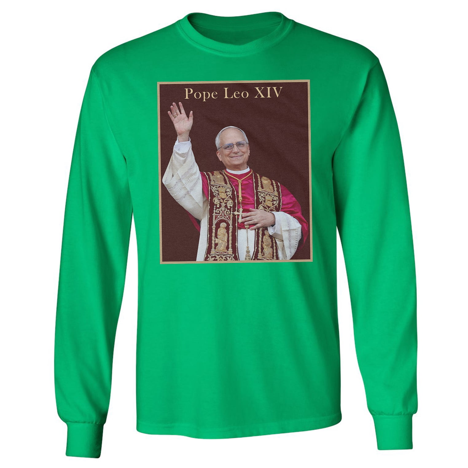 Pope Leo XIV – New Catholic Pope Robert Prevost Long Sleeve T-Shirt ...