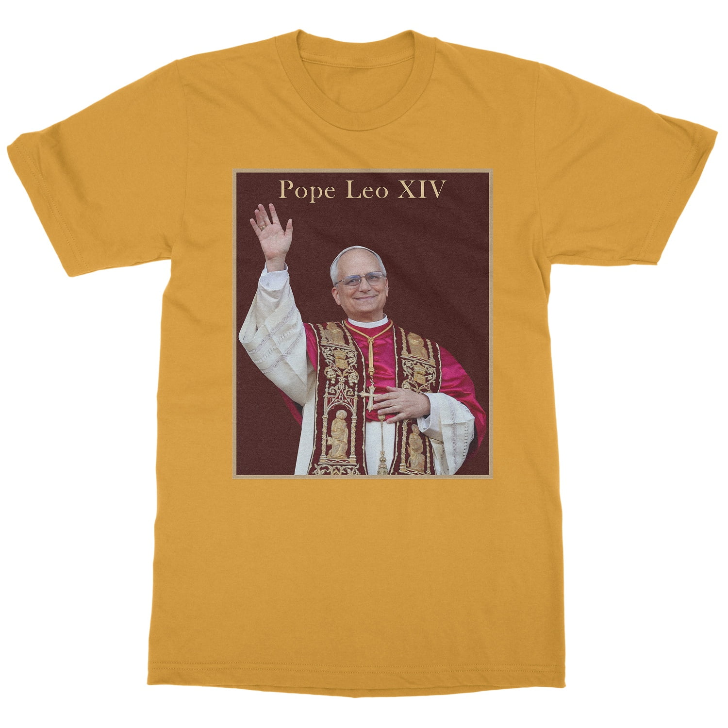 Pope Leo XIV – New Catholic Pope Robert Prevost Unisex T-Shirt (Gold, X-Large) - Walmart.com