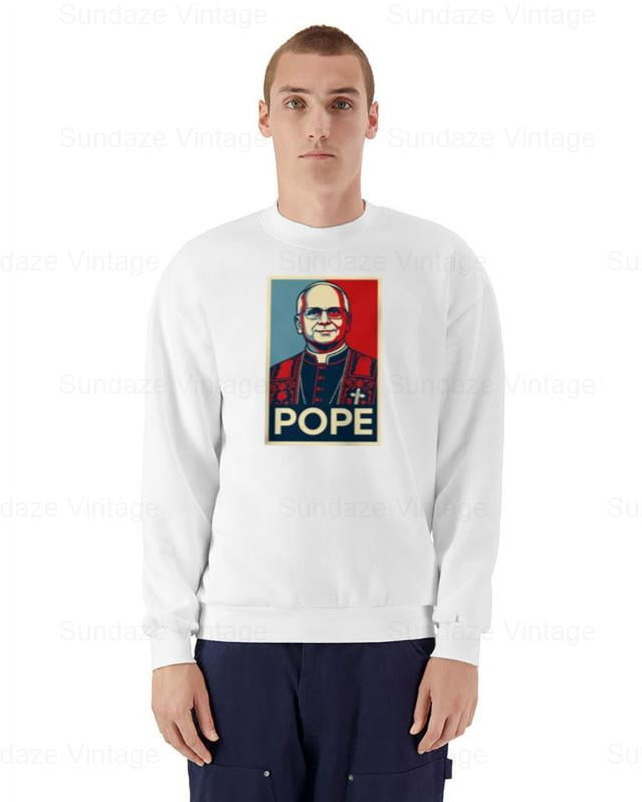 Pope Leo XIV Pop Culture Rome Catholic Christian Vatican Sweatshirt up ...