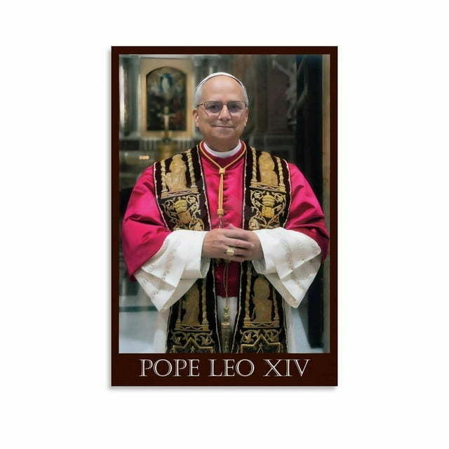 Pope Leo XIV Poster Pope Robert Francis Prevost (7) Canvas for Bedroom ...