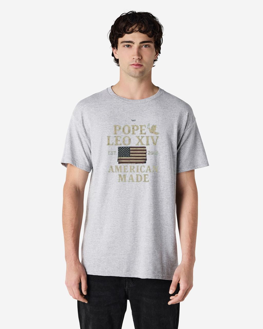 Pope Leo XIV Shirt Robert Francis Prevost First American Pope Vatican USA Flag Tee unisex up to ...