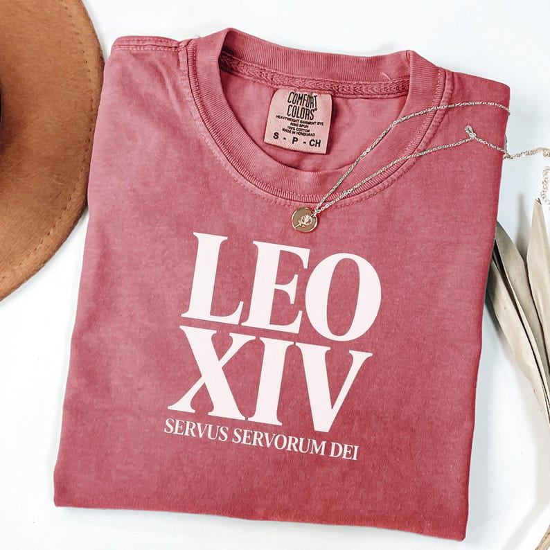 Pope Leo XIV T-Shirt, Catholic Servus Servorum Dei Tee, Christian ...