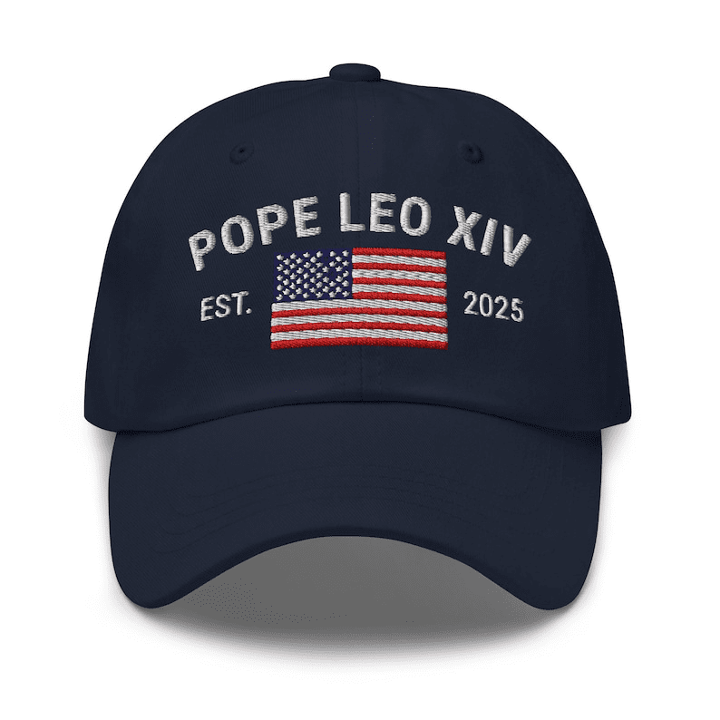 Pope Leo XIV hat, Pope Leo hat, Leo xiv 2025 US Flag cap, American Pope ...
